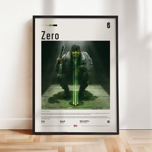 Operator Zero | Six Siege art gaming poster